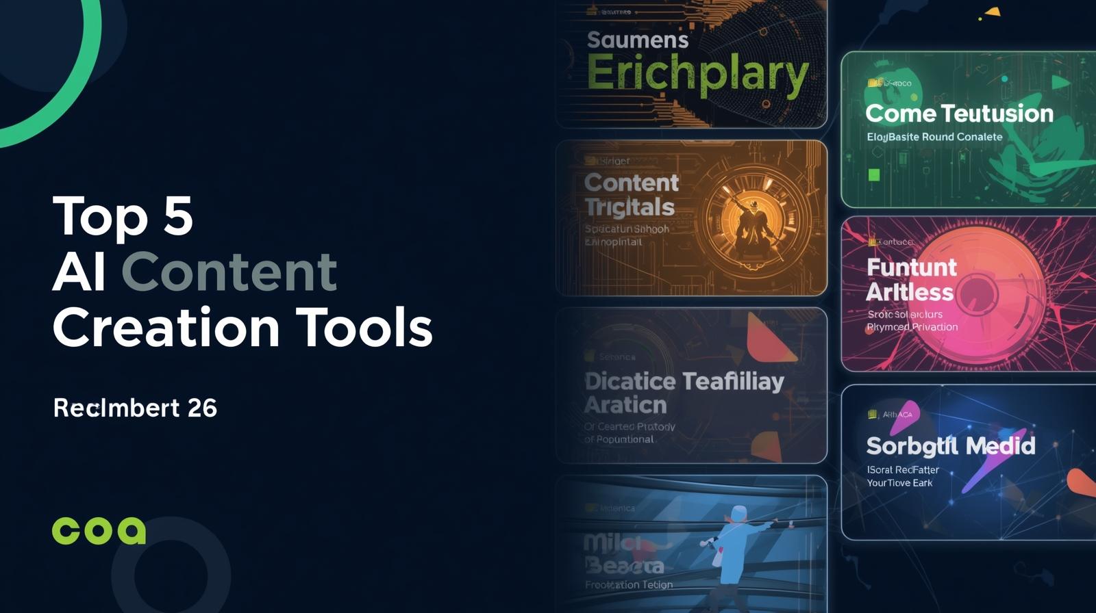 Top 5 AI Content Creation Tools In 2026